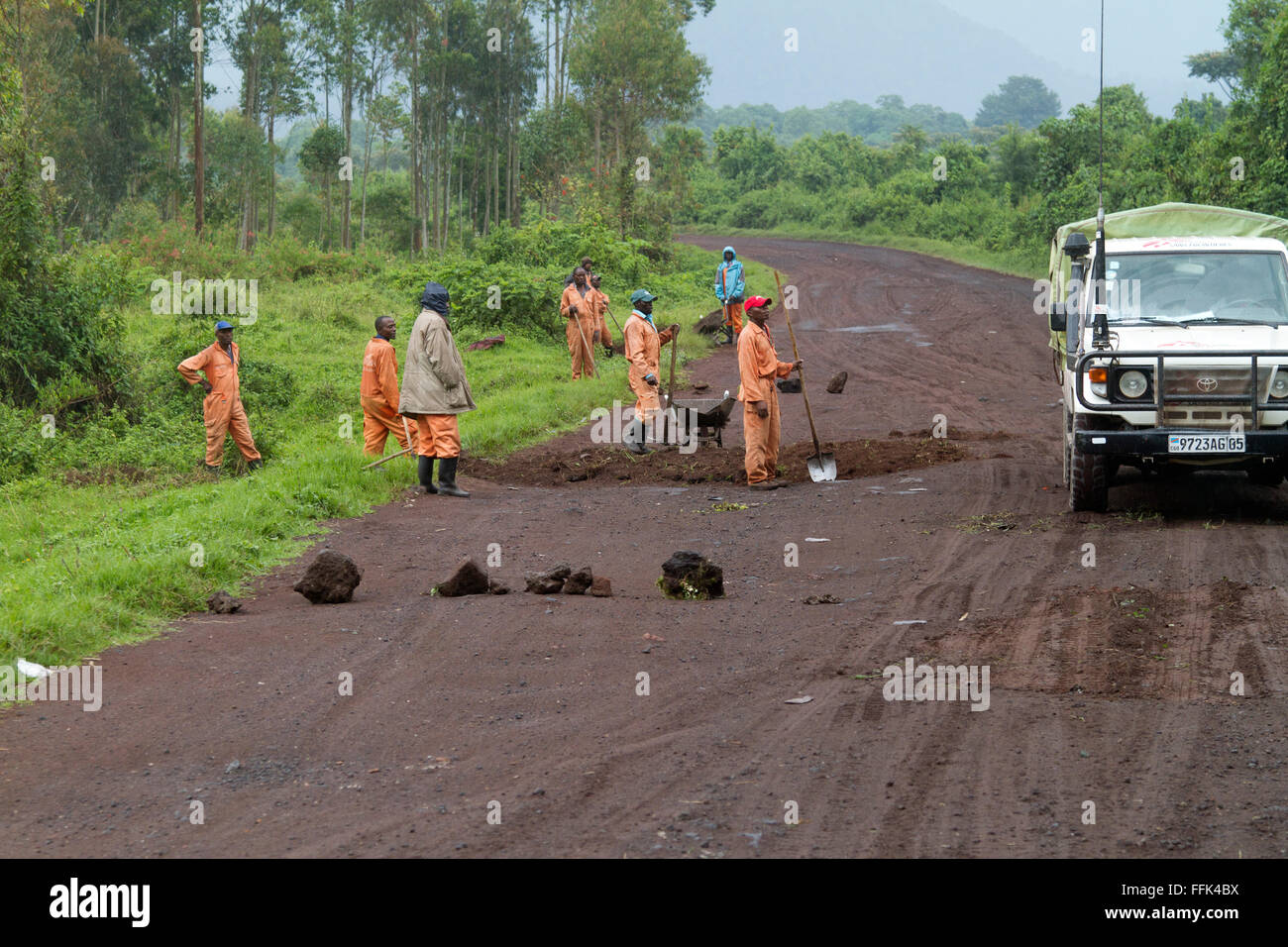 Virunga National Park ,On the road between Goma and Rutshuru ,North ...