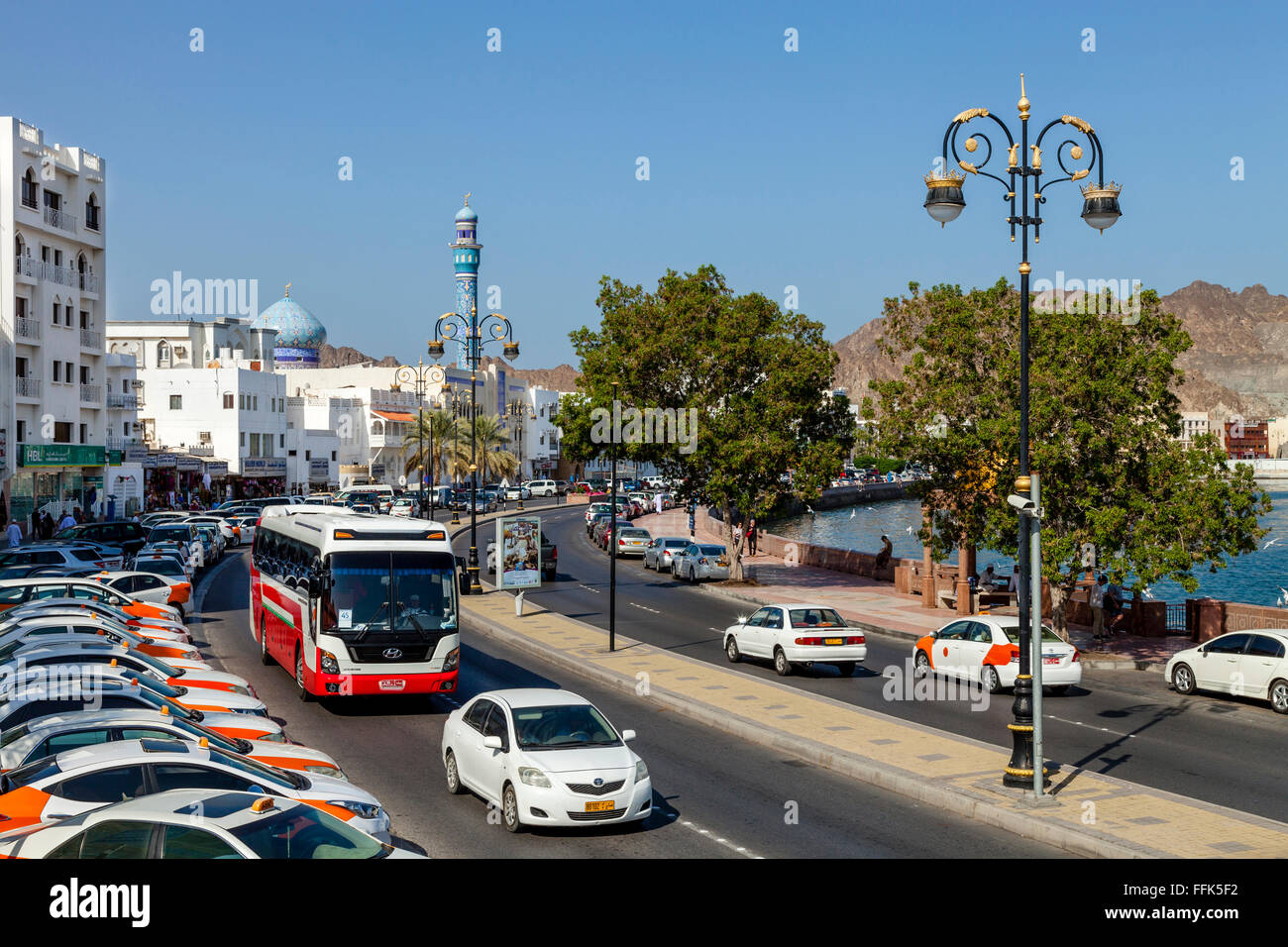 The Corniche (Seafront) At Muttrah, Muscat, Sultanate Of Oman Stock ...