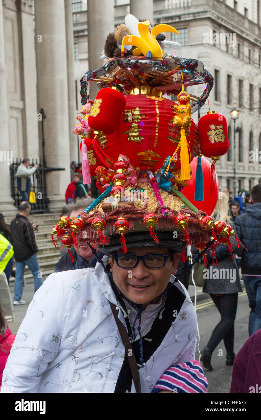Chinese man dressed in Chinese head gear Stock Photo - Alamy