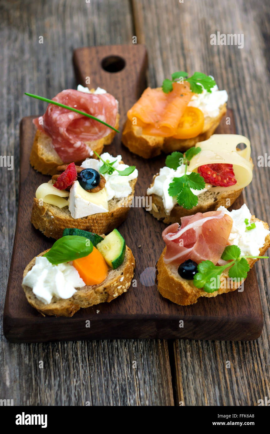 Crostini canapes hi-res stock photography and images - Alamy