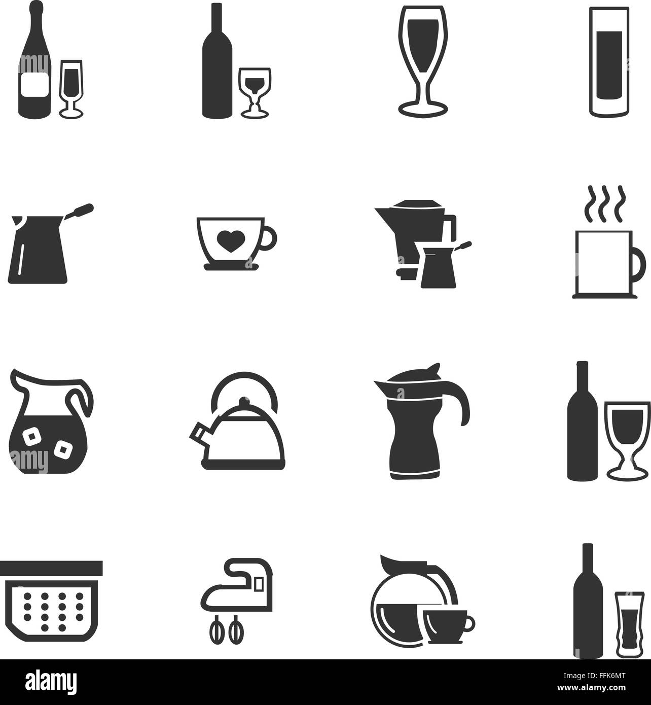 Home tea preparation Black and White Stock Photos & Images - Alamy