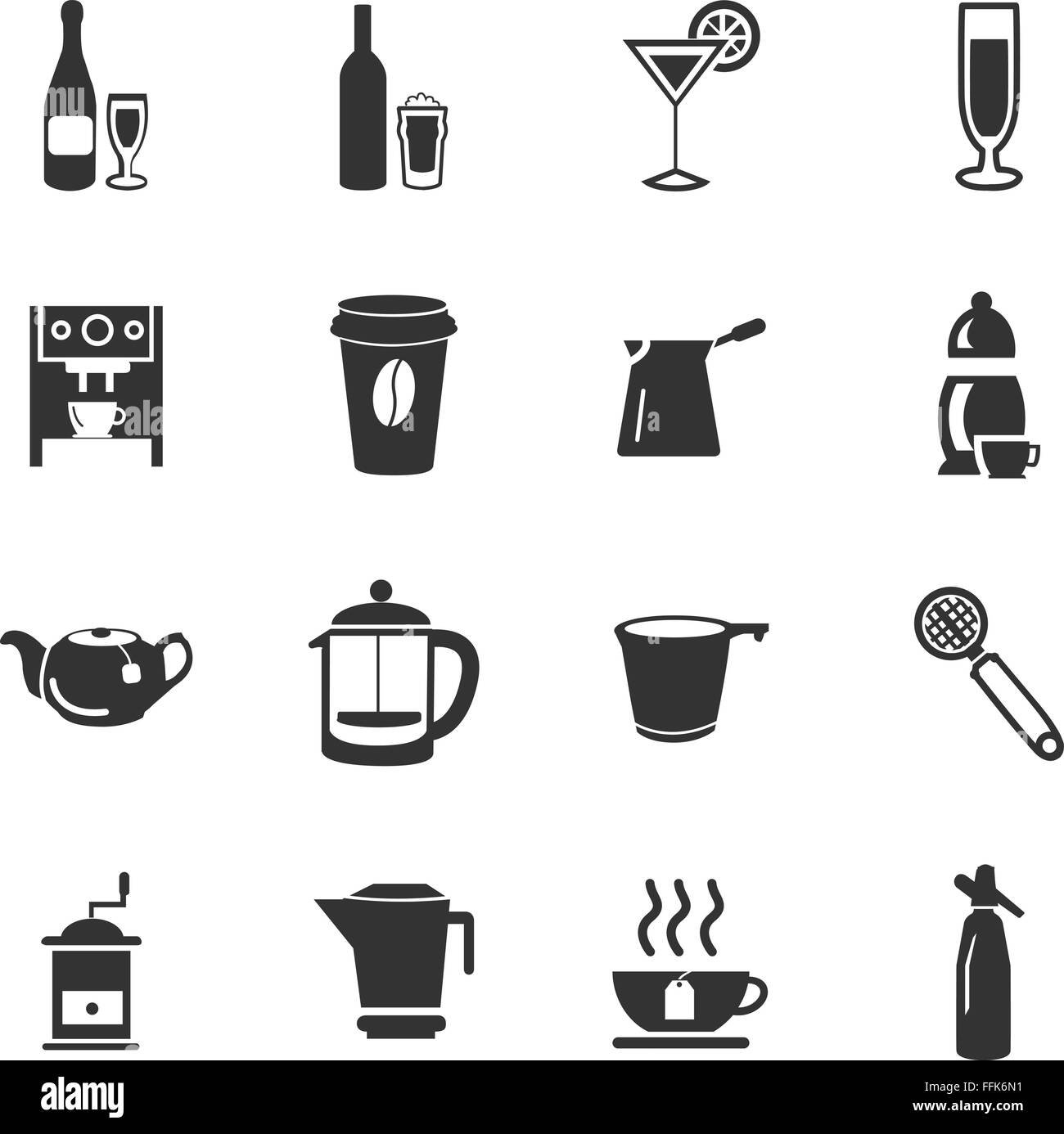 Home tea preparation Black and White Stock Photos & Images - Alamy