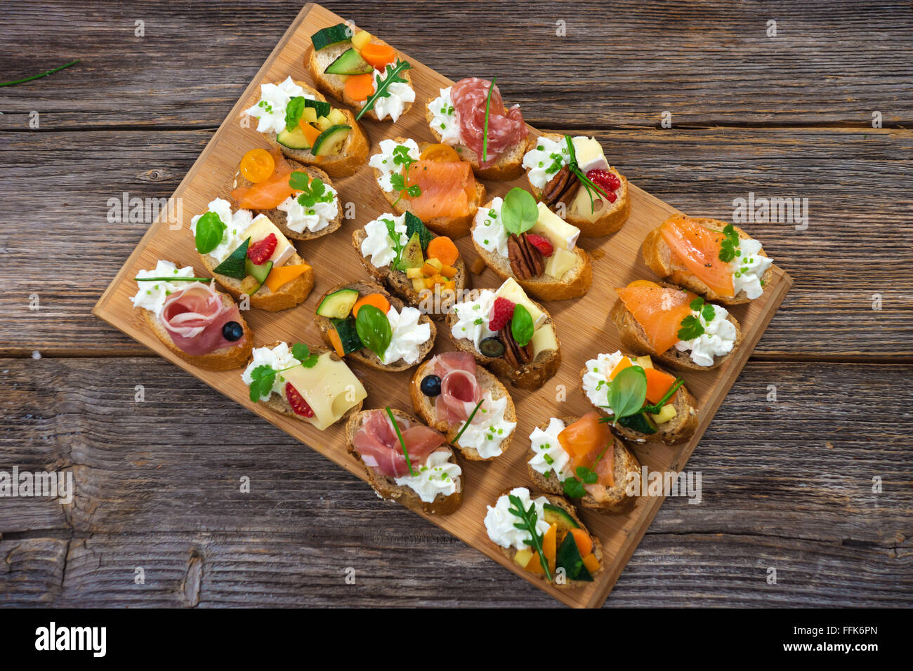 Delicious Canapes Stock Photo - Alamy