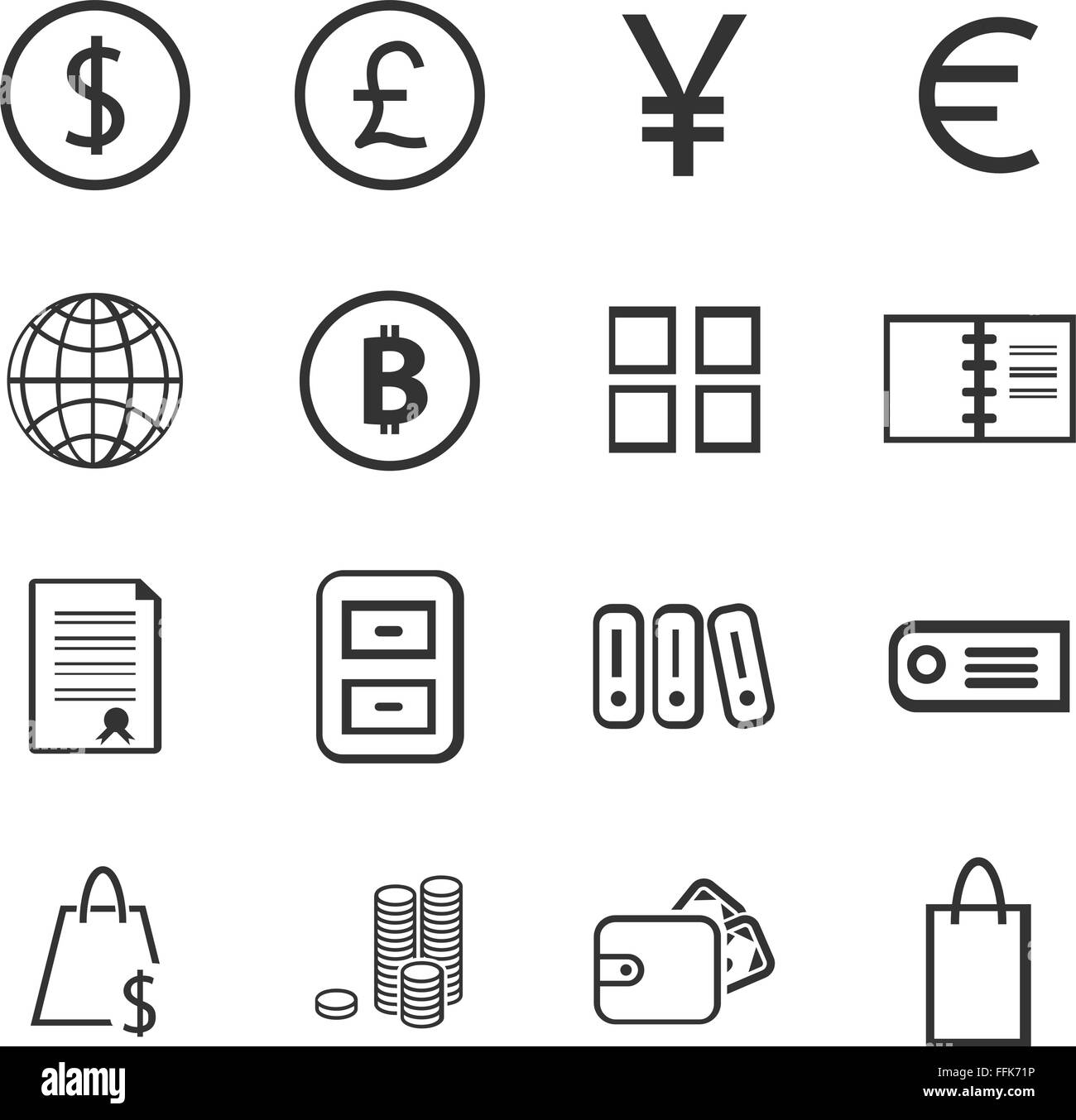 E-commerce icons set Stock Vector Image & Art - Alamy