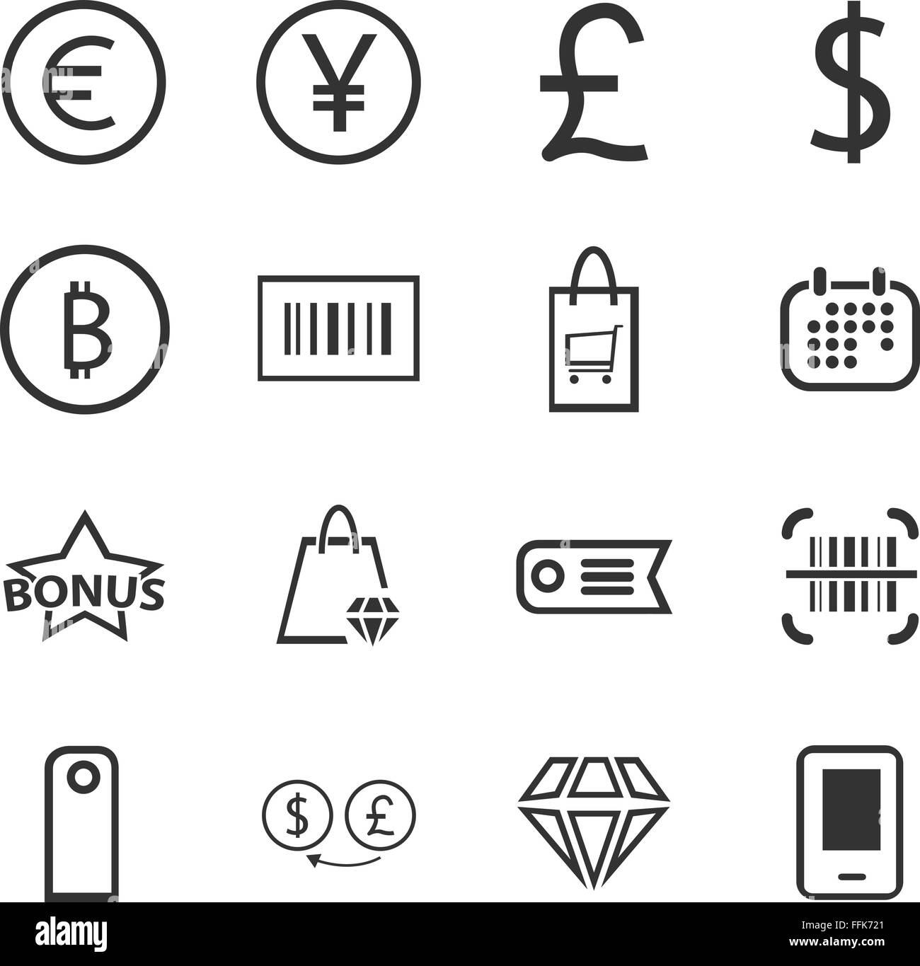 E-commerce icons set Stock Vector Image & Art - Alamy