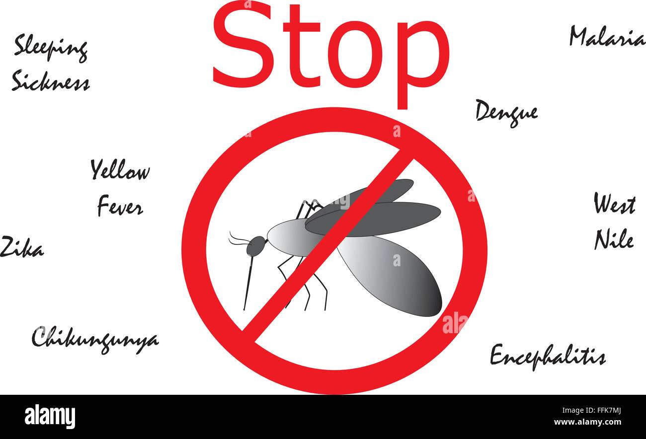 Insect borne diseases Stock Vector Images - Alamy