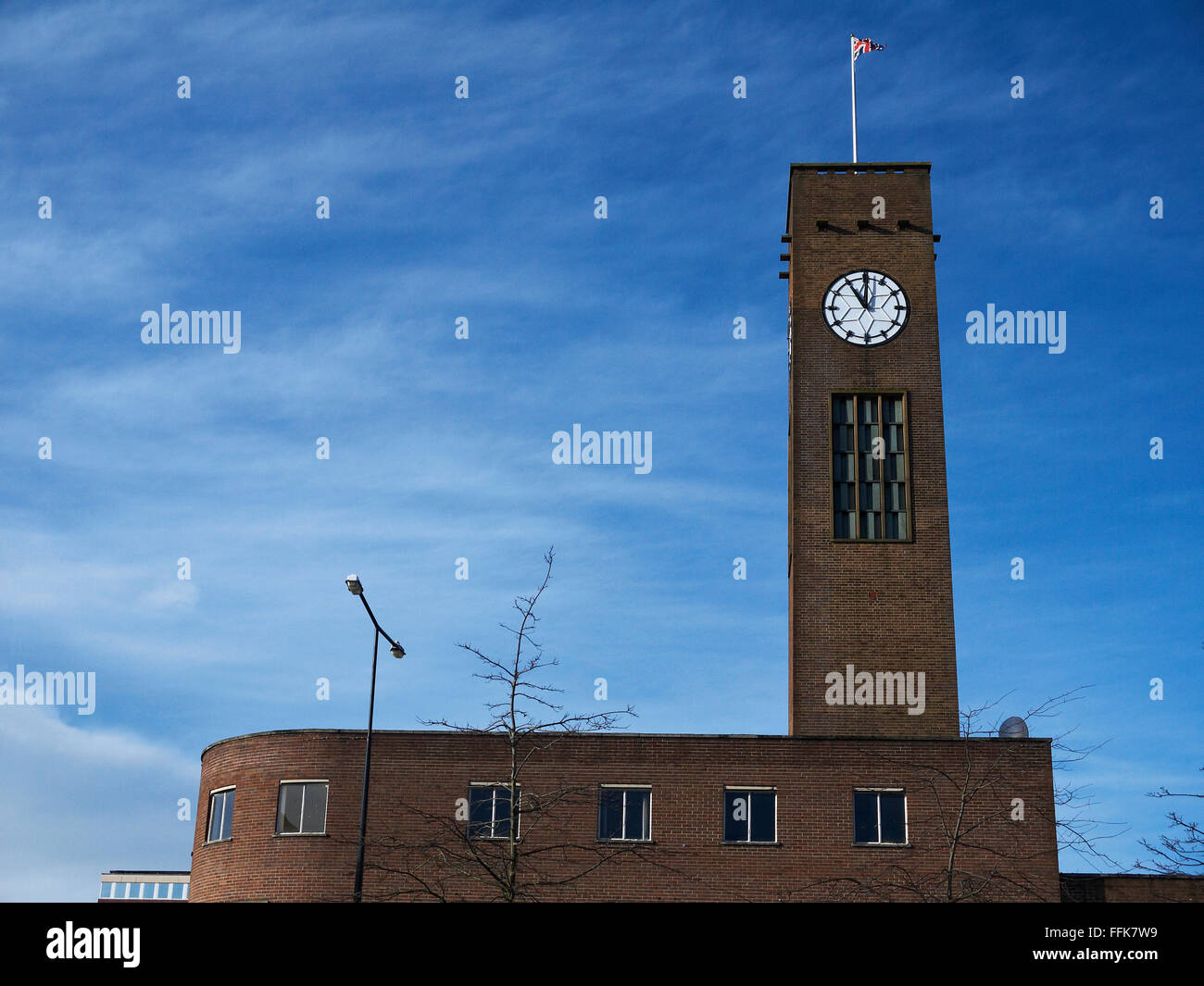 Big Bill clock tower, now demolished, in Crewe town centre Cheshire UK ...