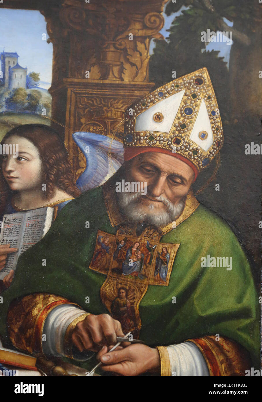 Four doctors of the Church represented with attributes of the four ... Four doctors of the Church represented with attributes of the four ...