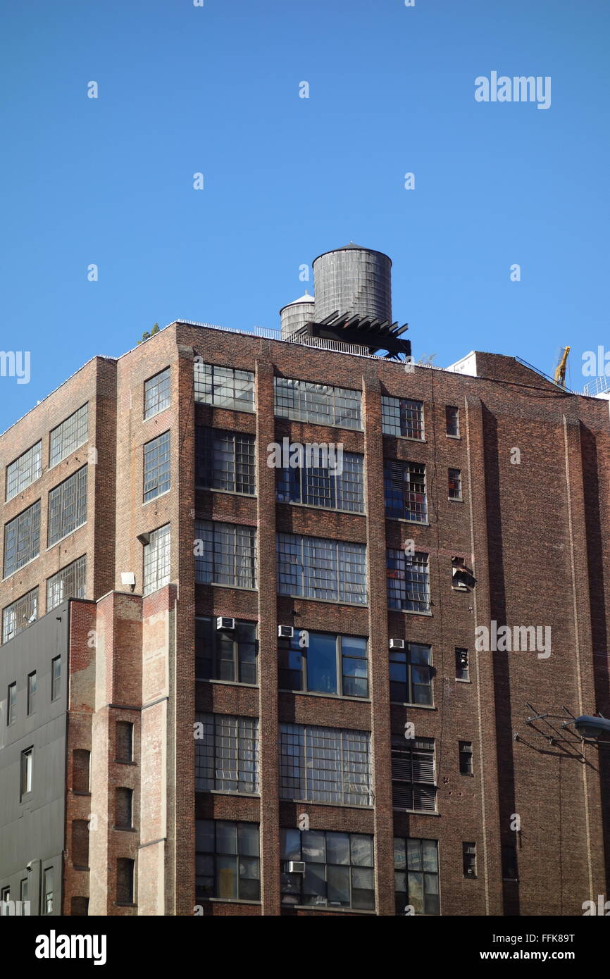 Water Tower, Warehouse Rooftop, Meatpacking District, Manhattan, New ...