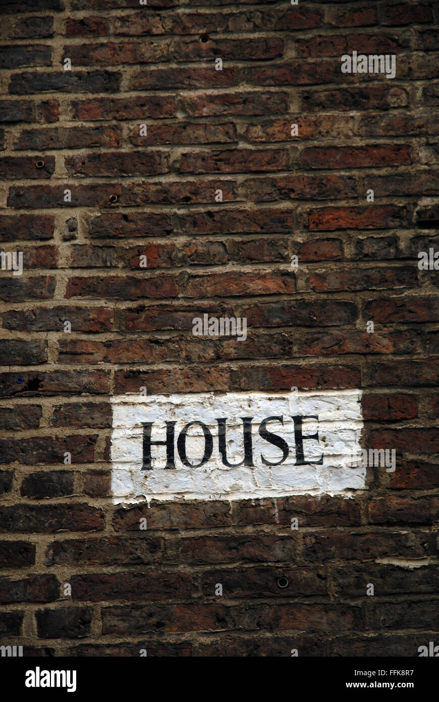 House Sign, Durham City Stock Photo - Alamy