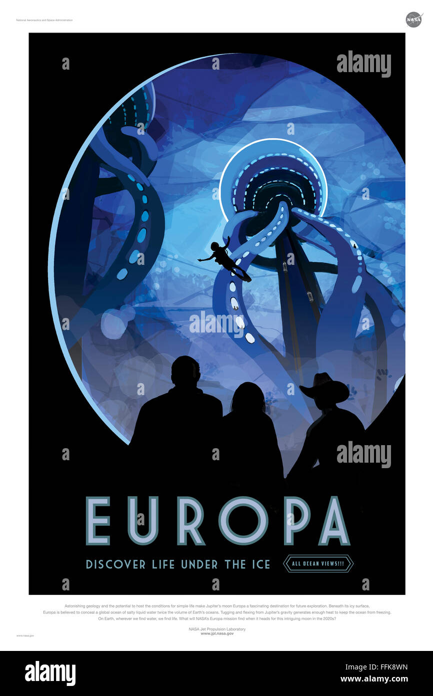 Travels poster created by the Nasa Jet Propulsion Lab extol the virtues ...