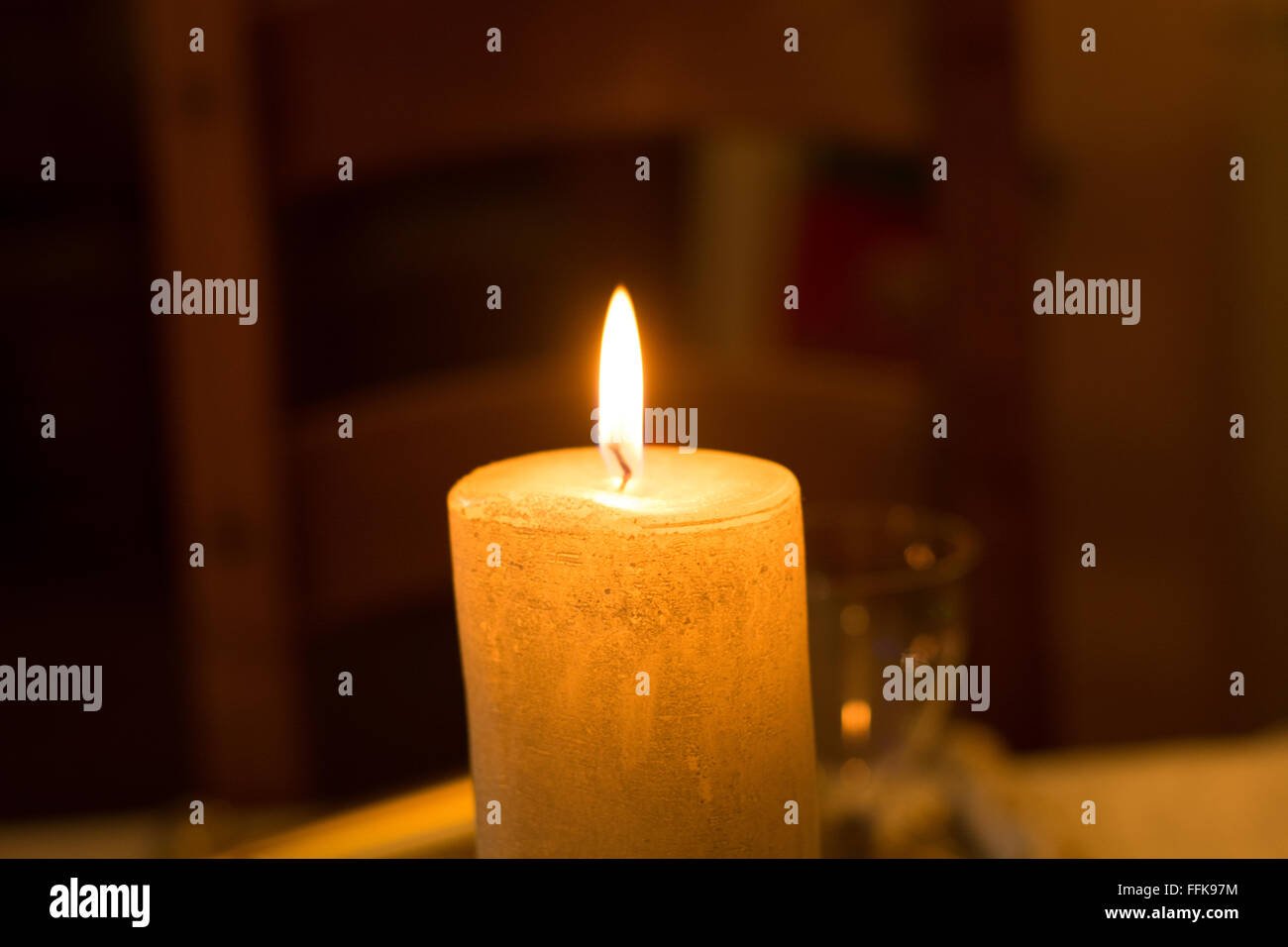 Bright burning candle celebration hi-res stock photography and images - Alamy