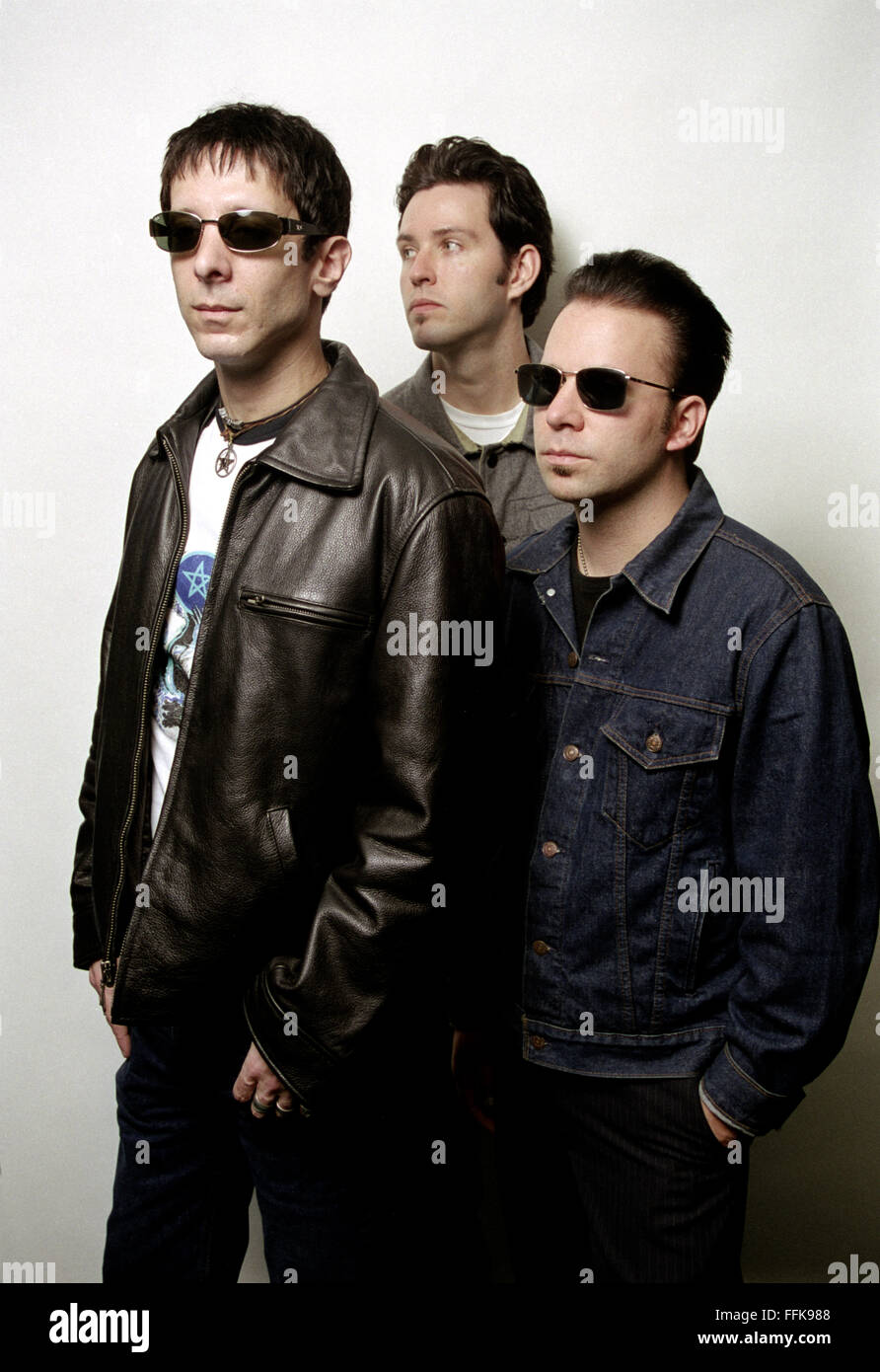 Alternative rock band Mercury Rev, photographed backstage at Newcastle ...