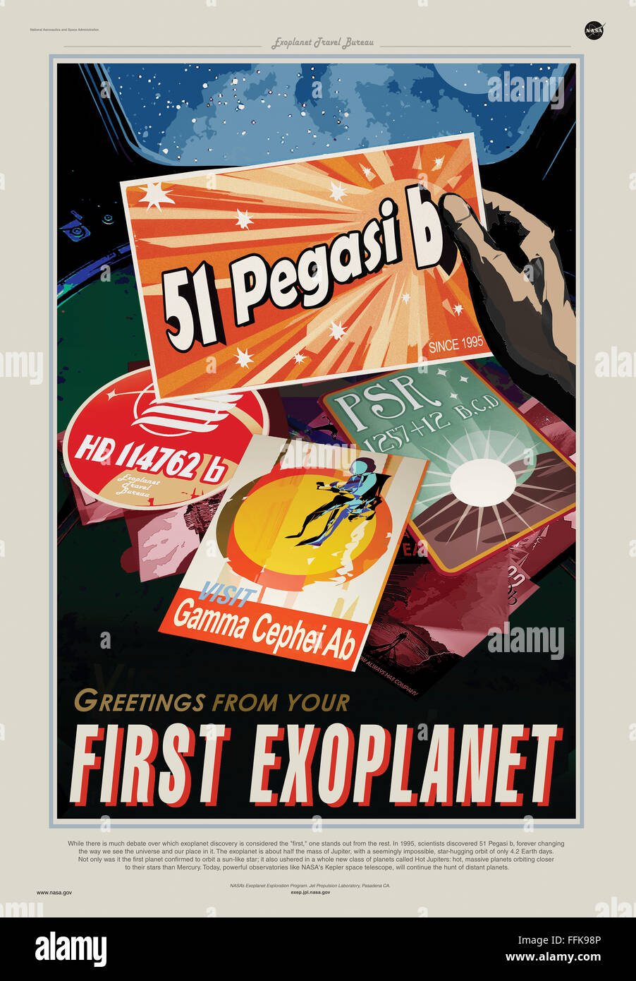 Travels poster created by the Nasa Jet Propulsion Lab extol the virtues ...