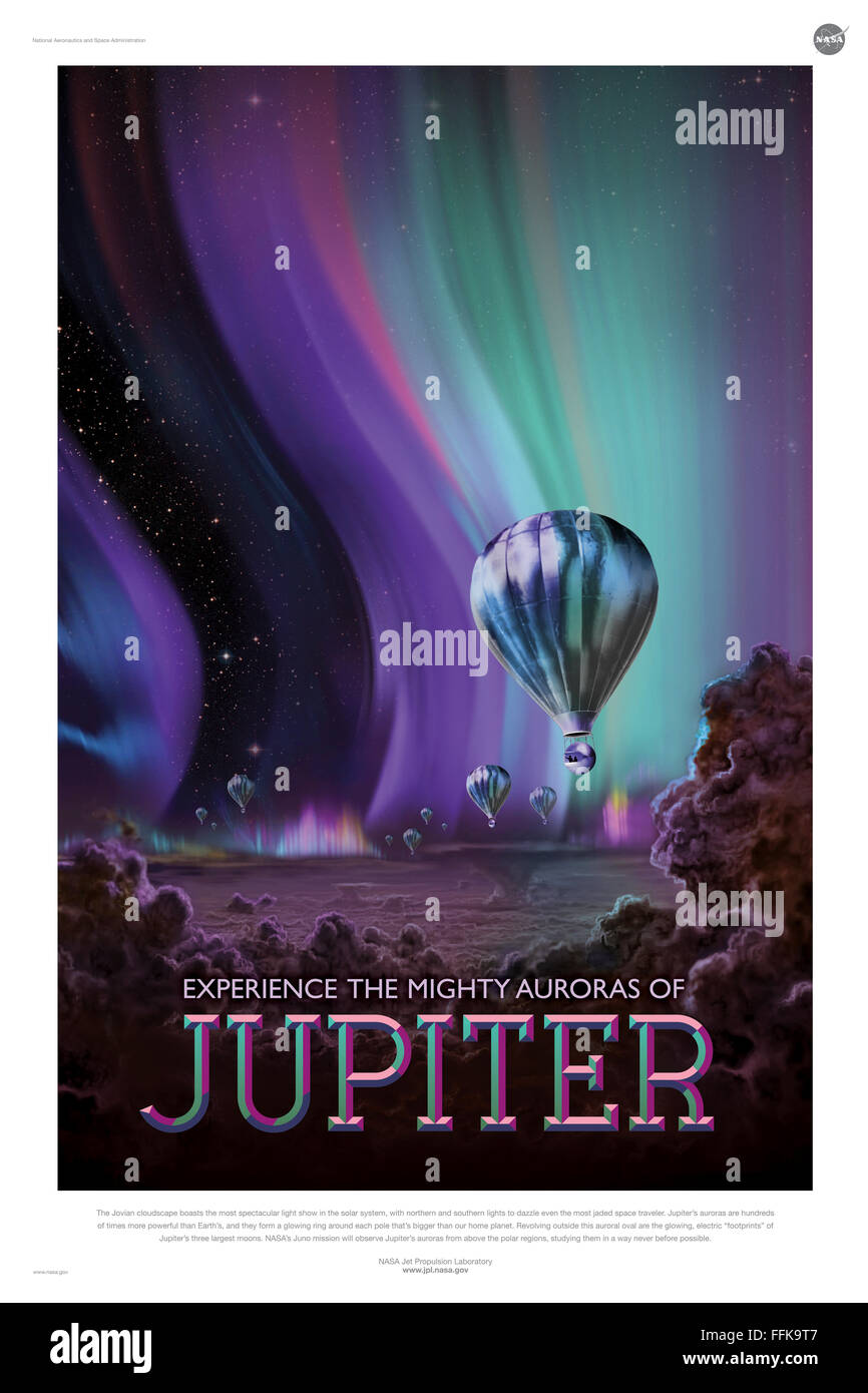 Travel poster created by the Nasa Jet Propulsion Lab extol the virtues ...