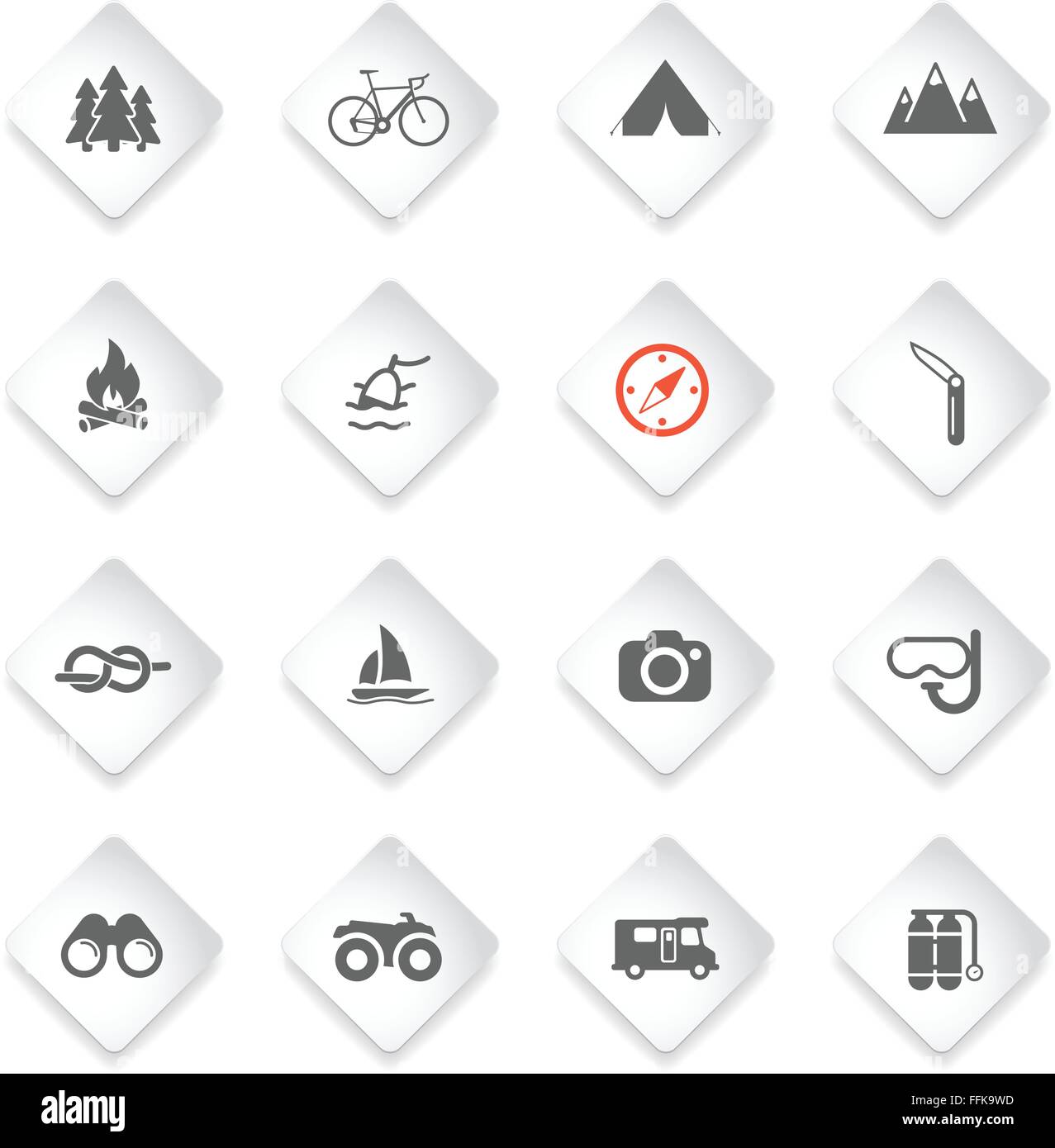 Active recreation icon set Stock Vector Image & Art - Alamy