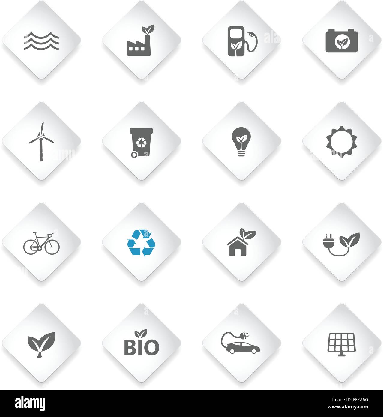 Alternative energy simply icons Stock Vector Image & Art - Alamy