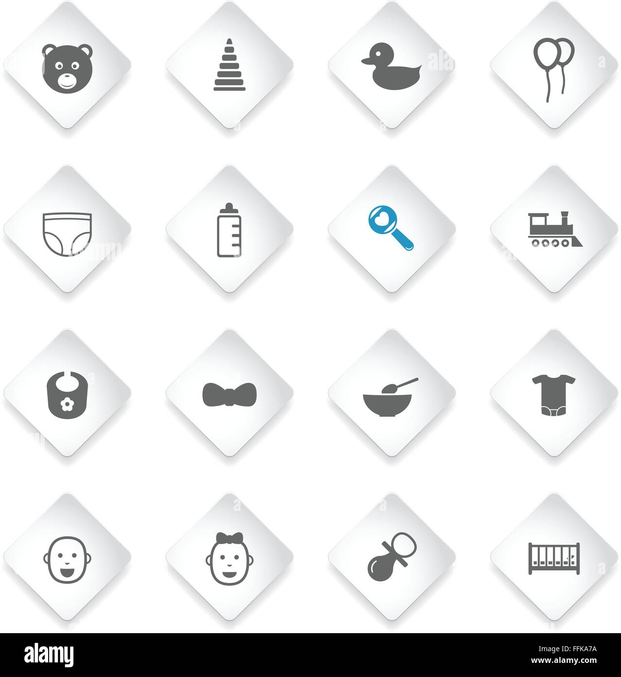 Baby icons set Stock Vector Image & Art - Alamy