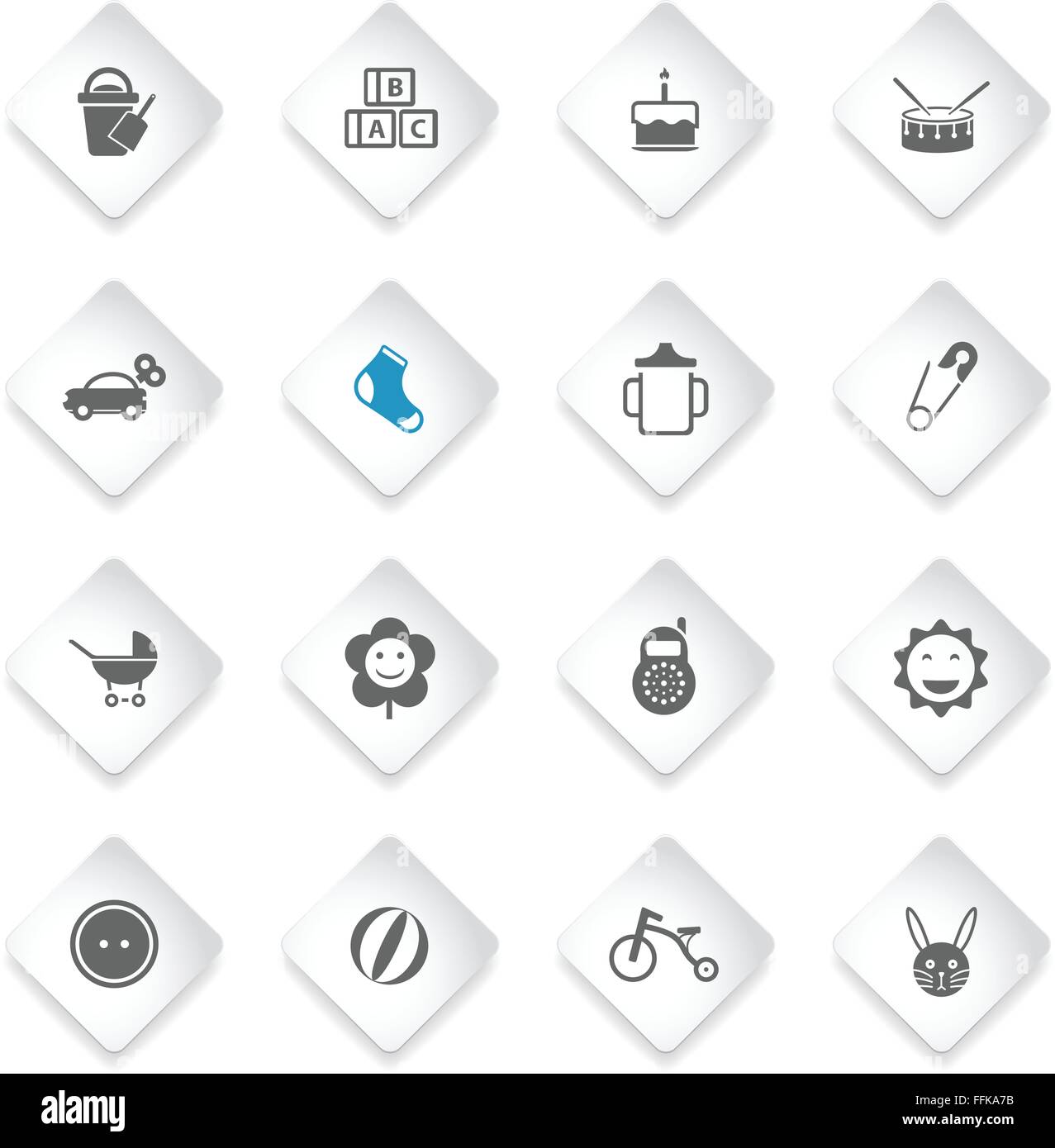 Baby icons set Stock Vector Image & Art - Alamy