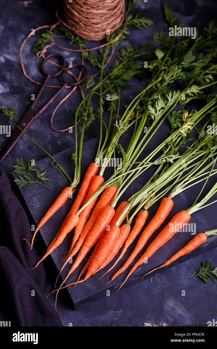 Baby Carrots, farm fresh Stock Photo - Alamy