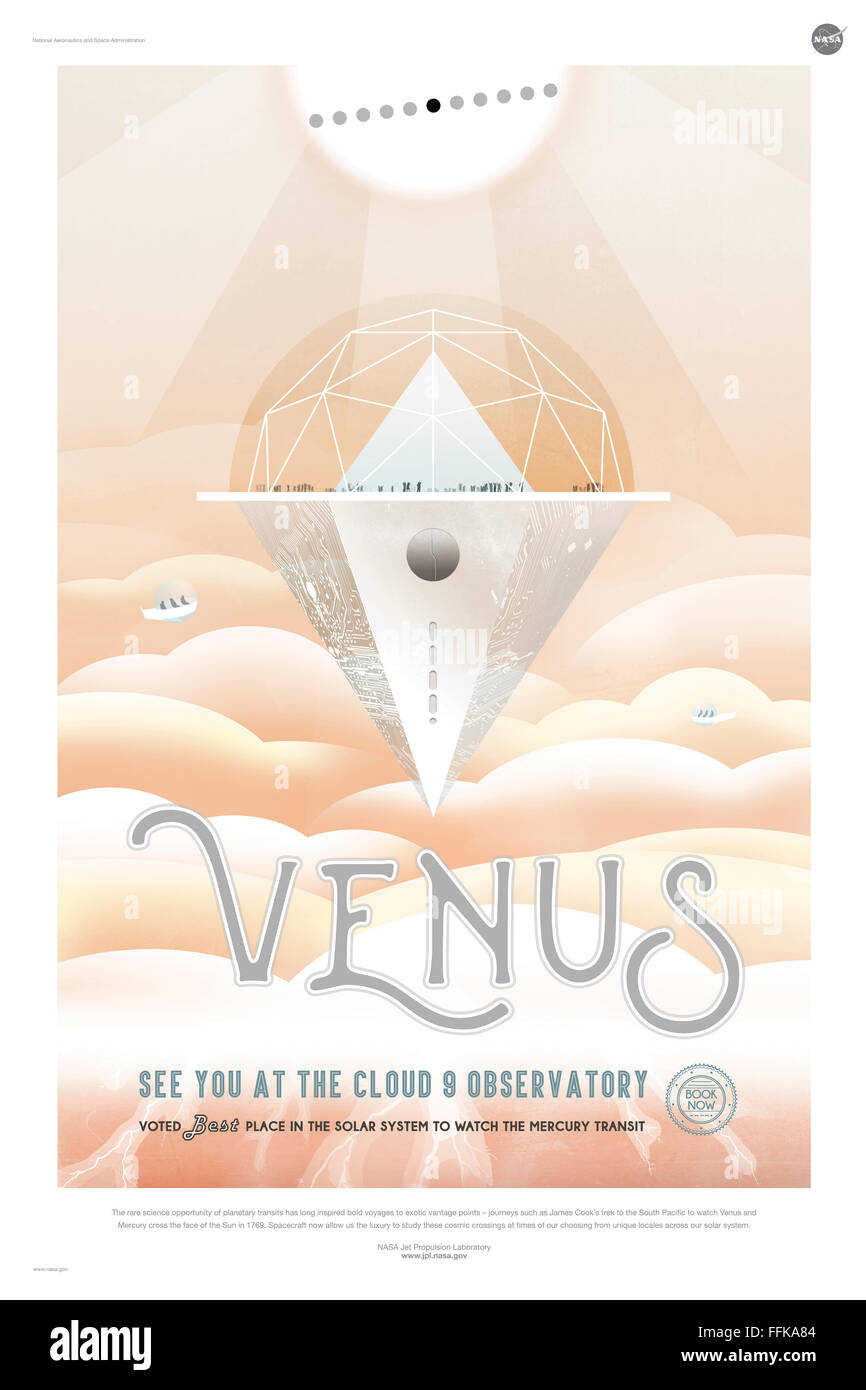 Travel poster created by the Nasa Jet Propulsion Lab extol the virtues ...