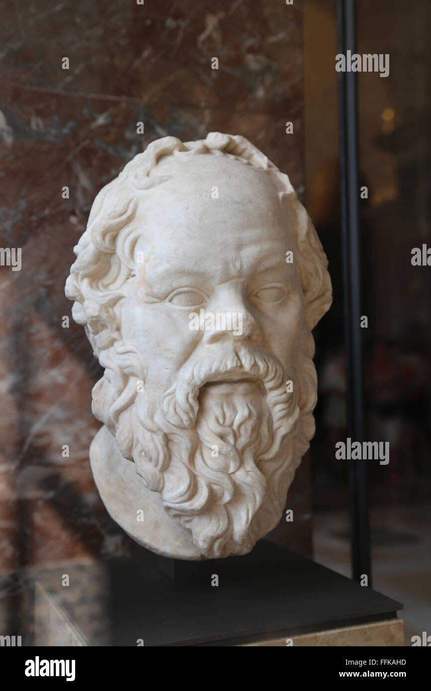 Socrates (470/469-399 BC). Classical Greek Philosopher. Bust of ...