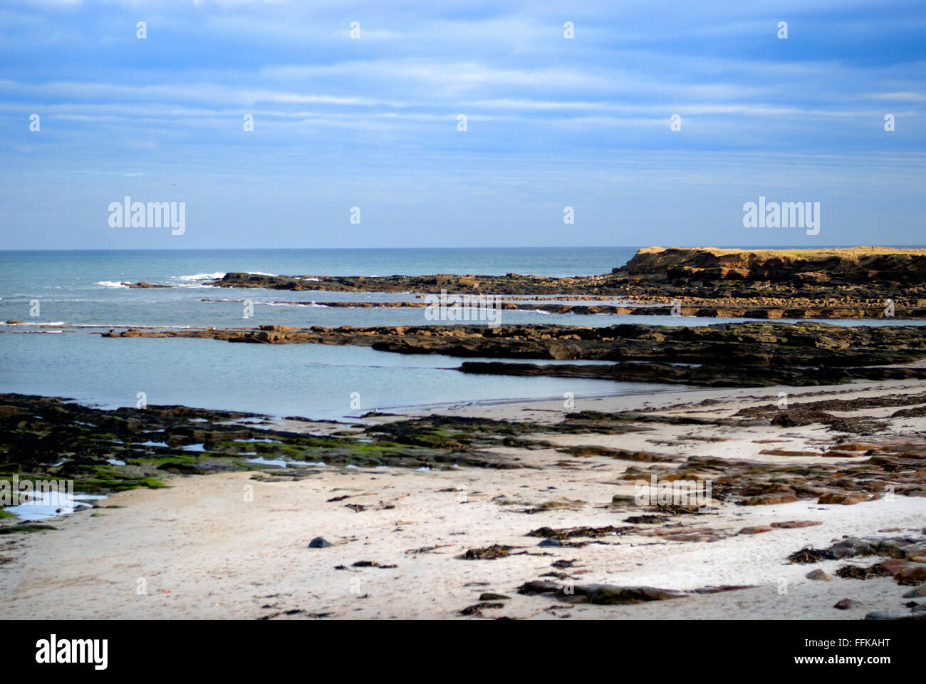 Beadnell beach, Northumberland Stock Photo - Alamy