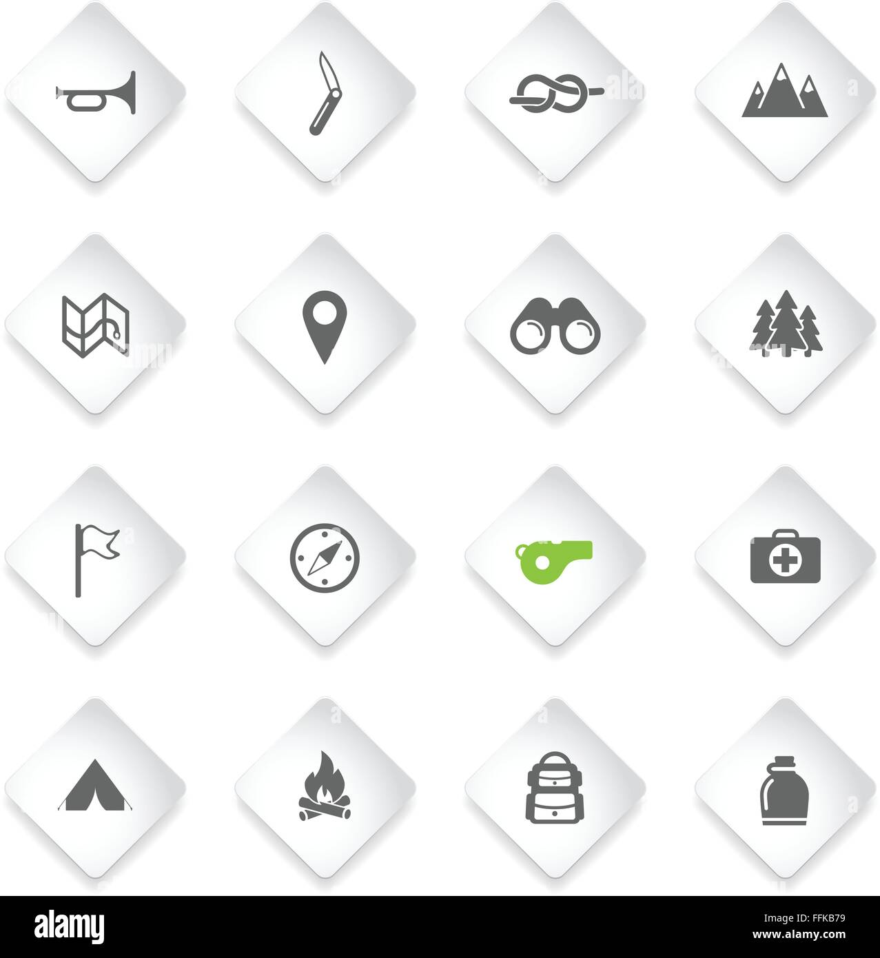 Boy scout simply icons Stock Vector Image & Art - Alamy