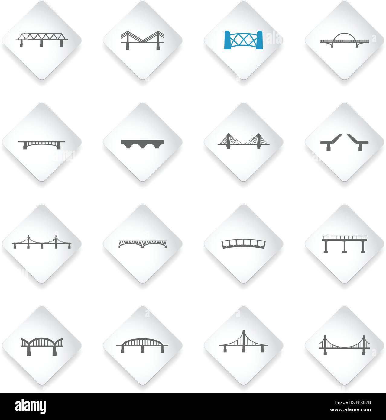 Wire cable bridges Stock Vector Images - Alamy