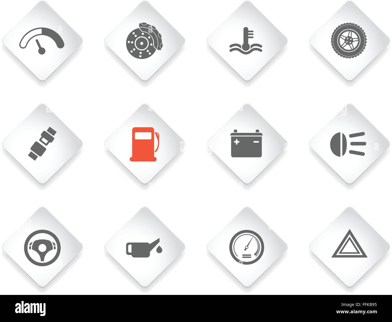 Vector car interface icon set Stock Vector Image & Art - Alamy