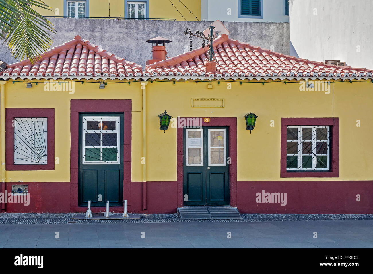 Old Fishermans Cottages Funchal Madeira Portugal Stock Photo - Alamy