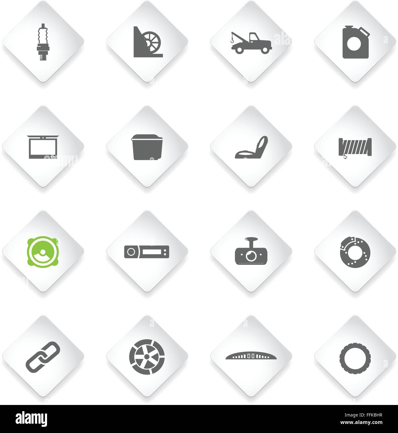 Car shop icons set Stock Vector Image & Art - Alamy