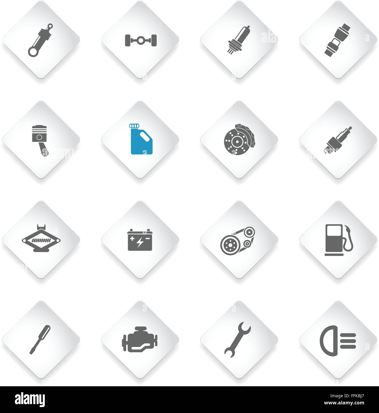 Auto Service Icons Stock Vector Image & Art - Alamy