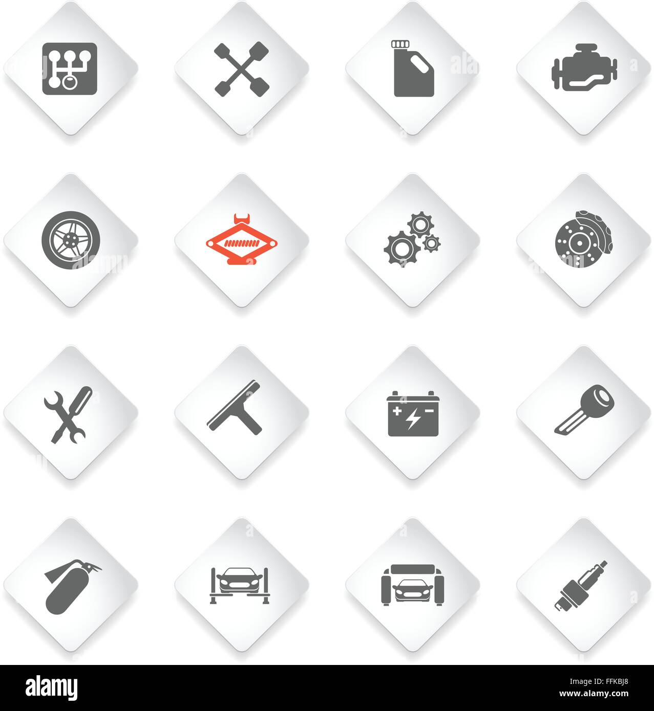 Auto Service Icons Stock Vector Image & Art - Alamy