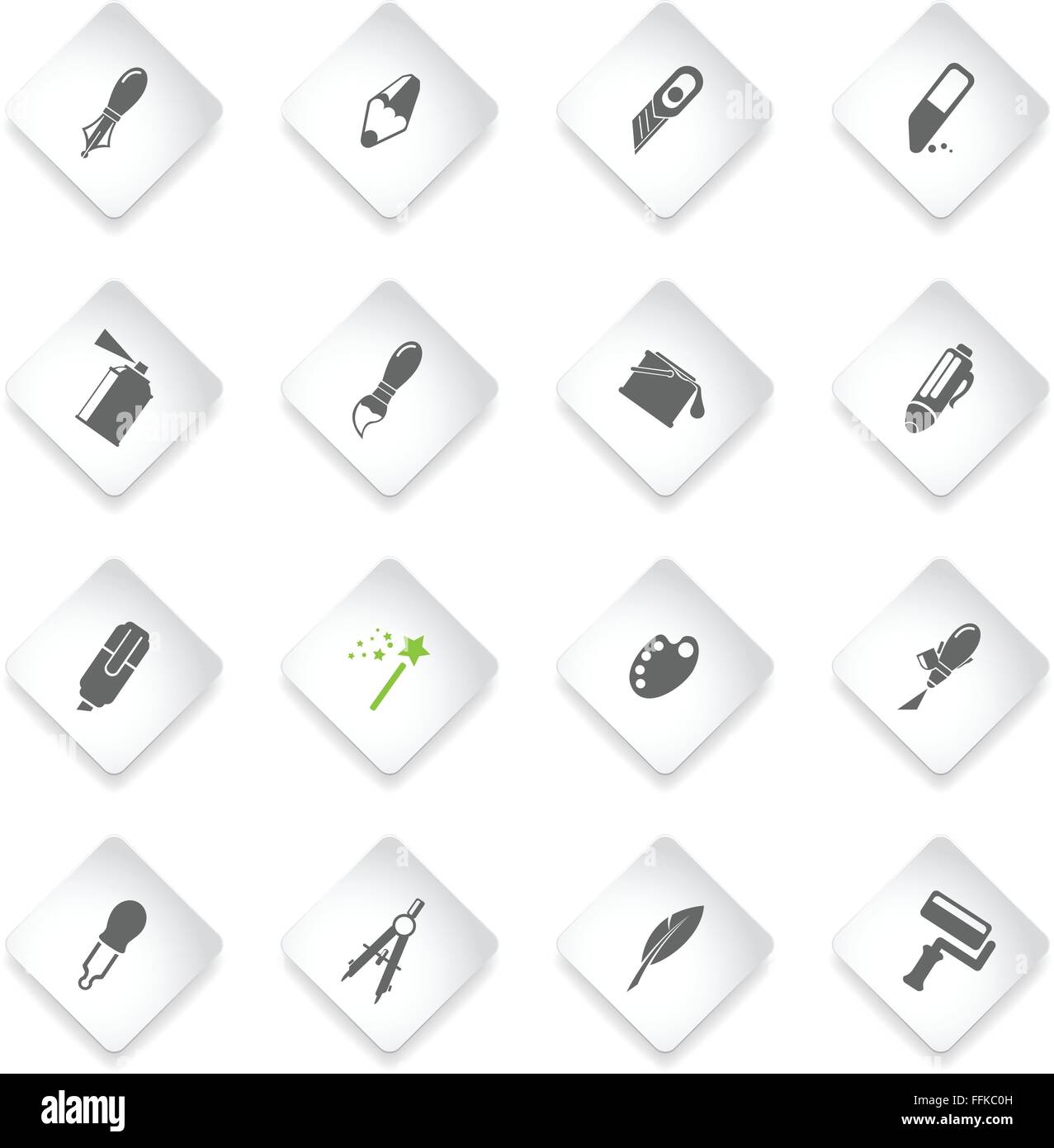 Design tools icons set Stock Vector Image & Art - Alamy