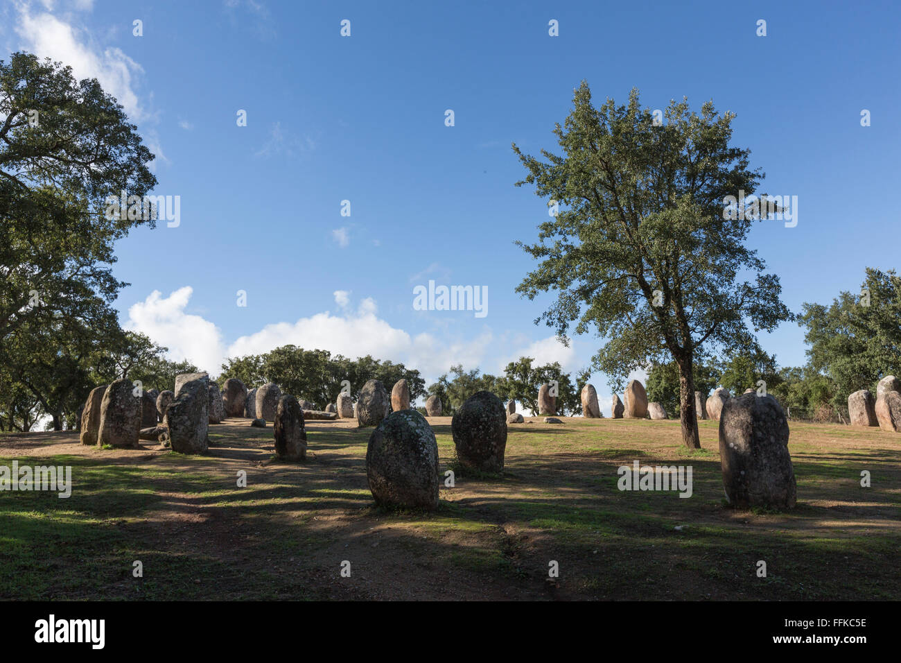 Portugal archaeological site megalithic structures hi-res stock ...