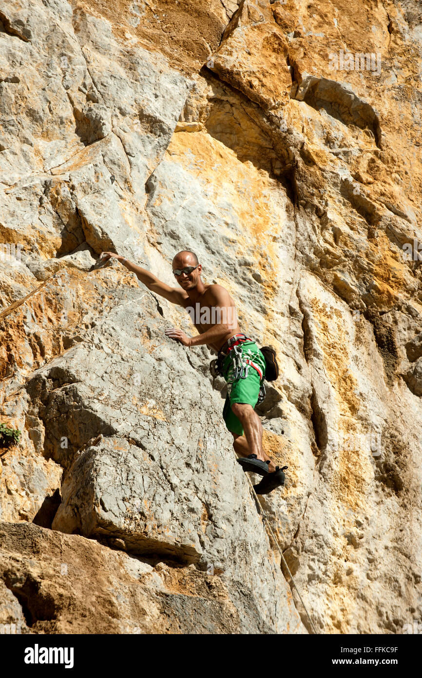 Griechenland, Kreta, Schlucht Agiofarango, ein Kletterparadies Stock ...