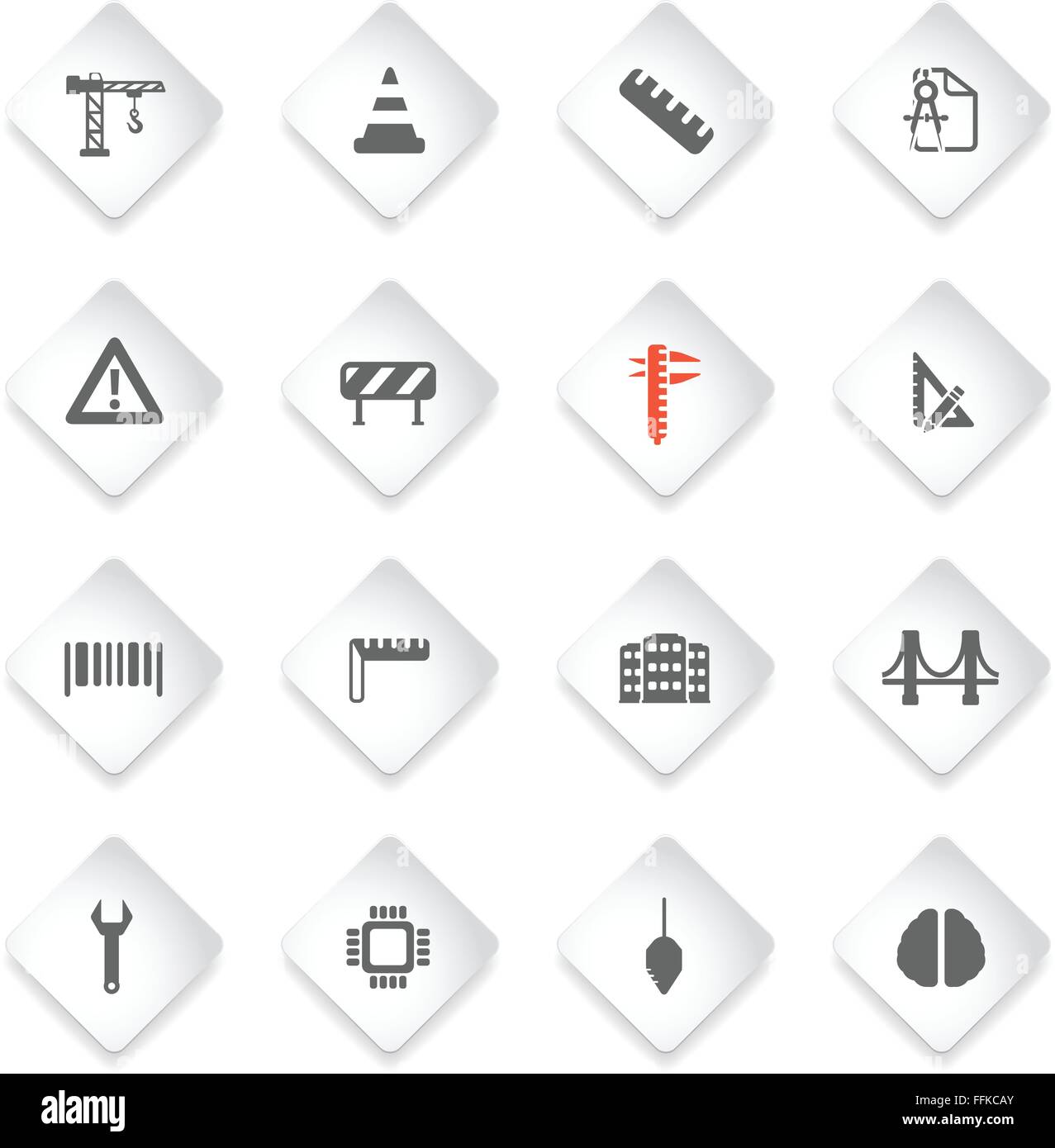 Engineering simply icons Stock Vector Image & Art - Alamy