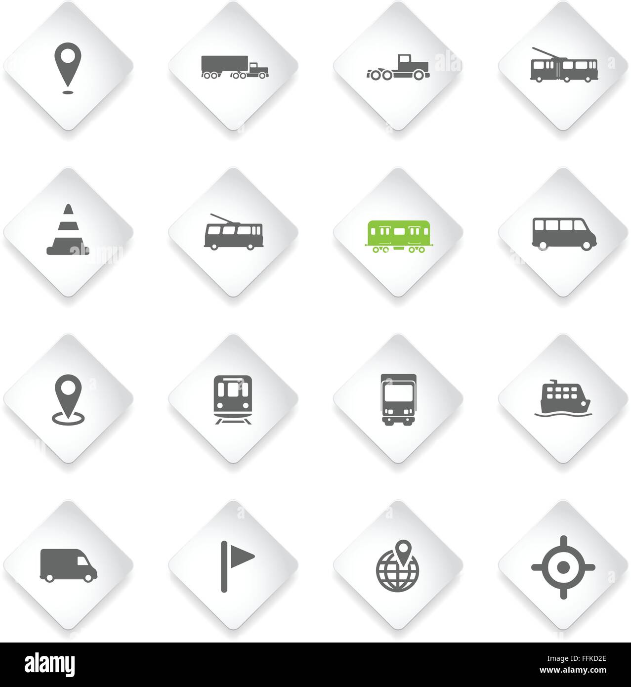Navigation simply icons Stock Vector Image & Art - Alamy