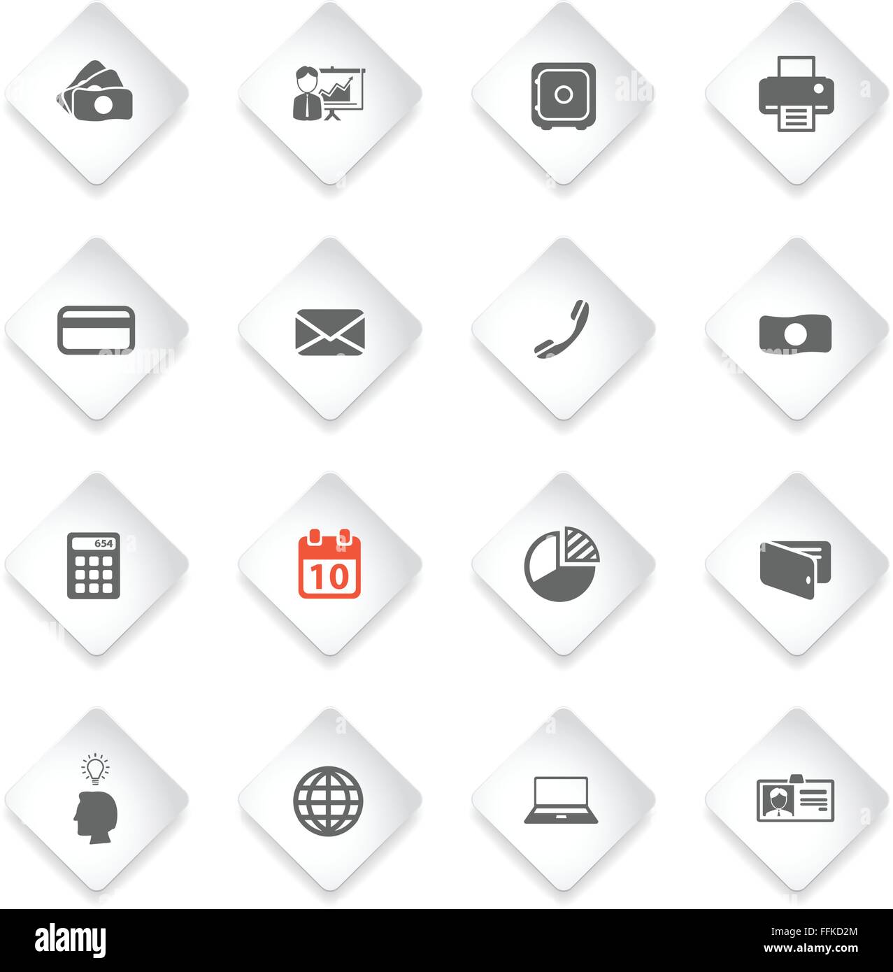 Office simply icons Stock Vector Image & Art - Alamy