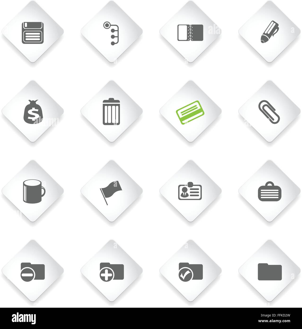 Office simple vector icons Stock Vector Image & Art - Alamy