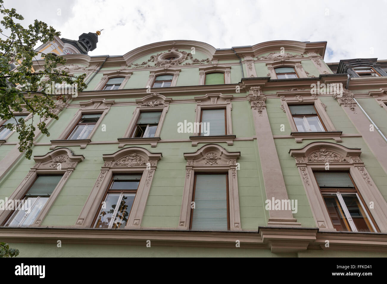 Architecture of the downtown in Graz, Austria. Graz is the capital of ...
