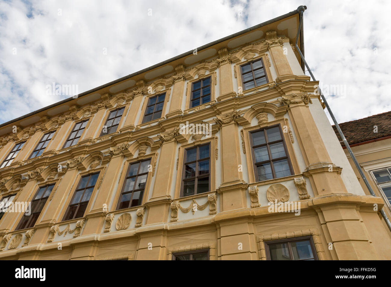 Architecture of the downtown in Graz, Austria. Graz is the capital of ...