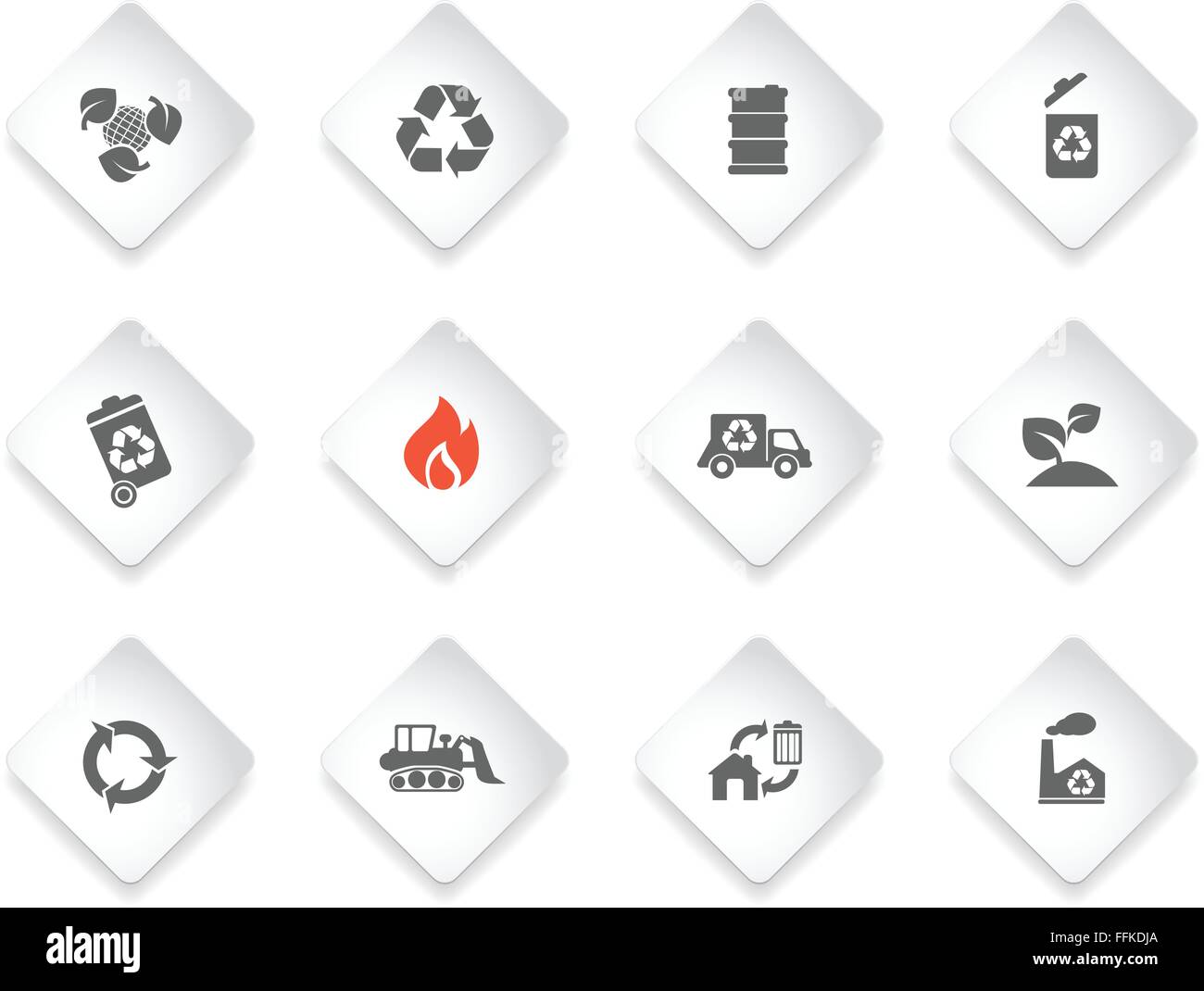 Recycle icons set Stock Vector Image & Art - Alamy