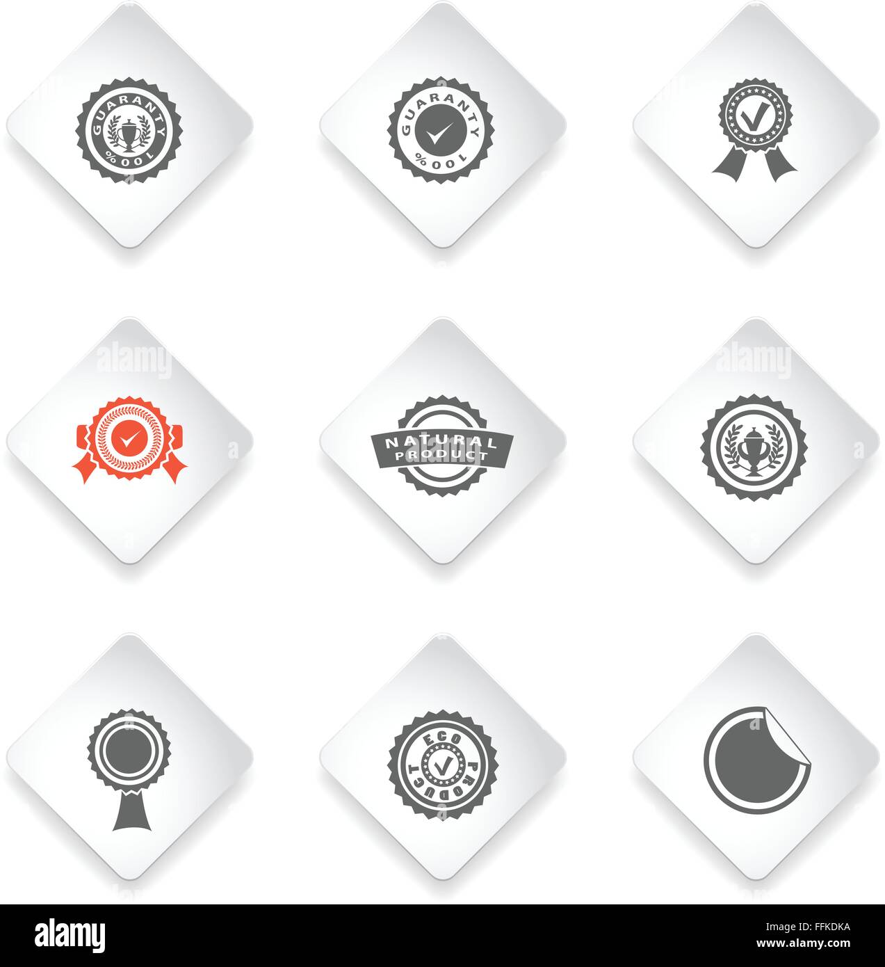 Seals icons set Stock Vector Image & Art - Alamy