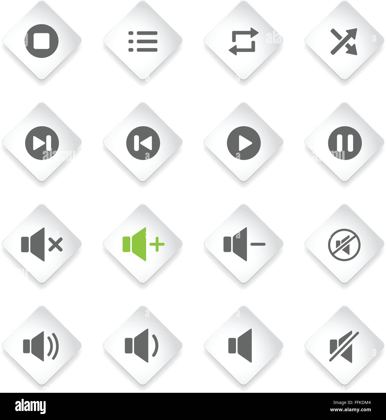 Media player icons Stock Vector Image & Art - Alamy