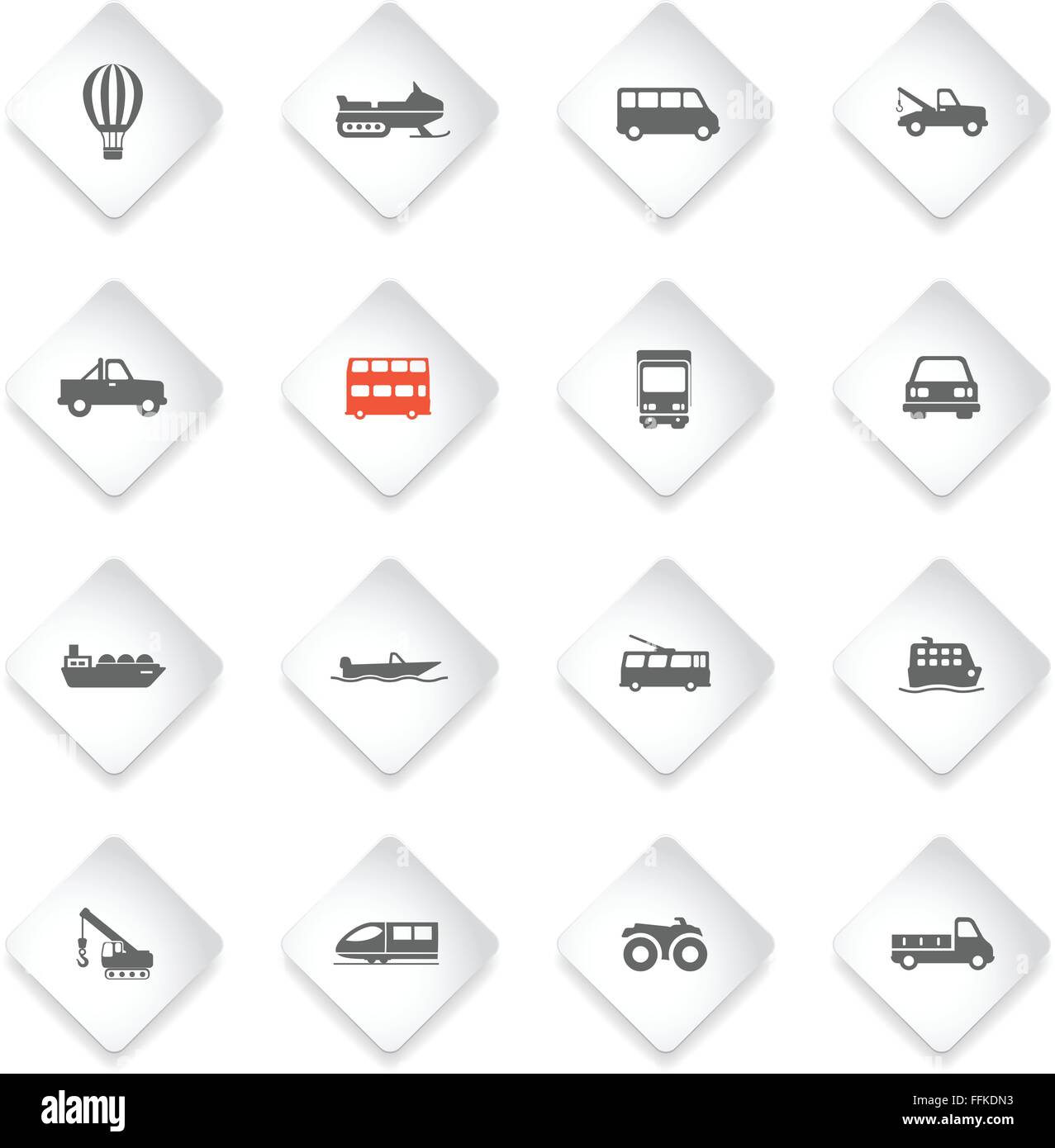 Transportation simply icons Stock Vector Image & Art - Alamy
