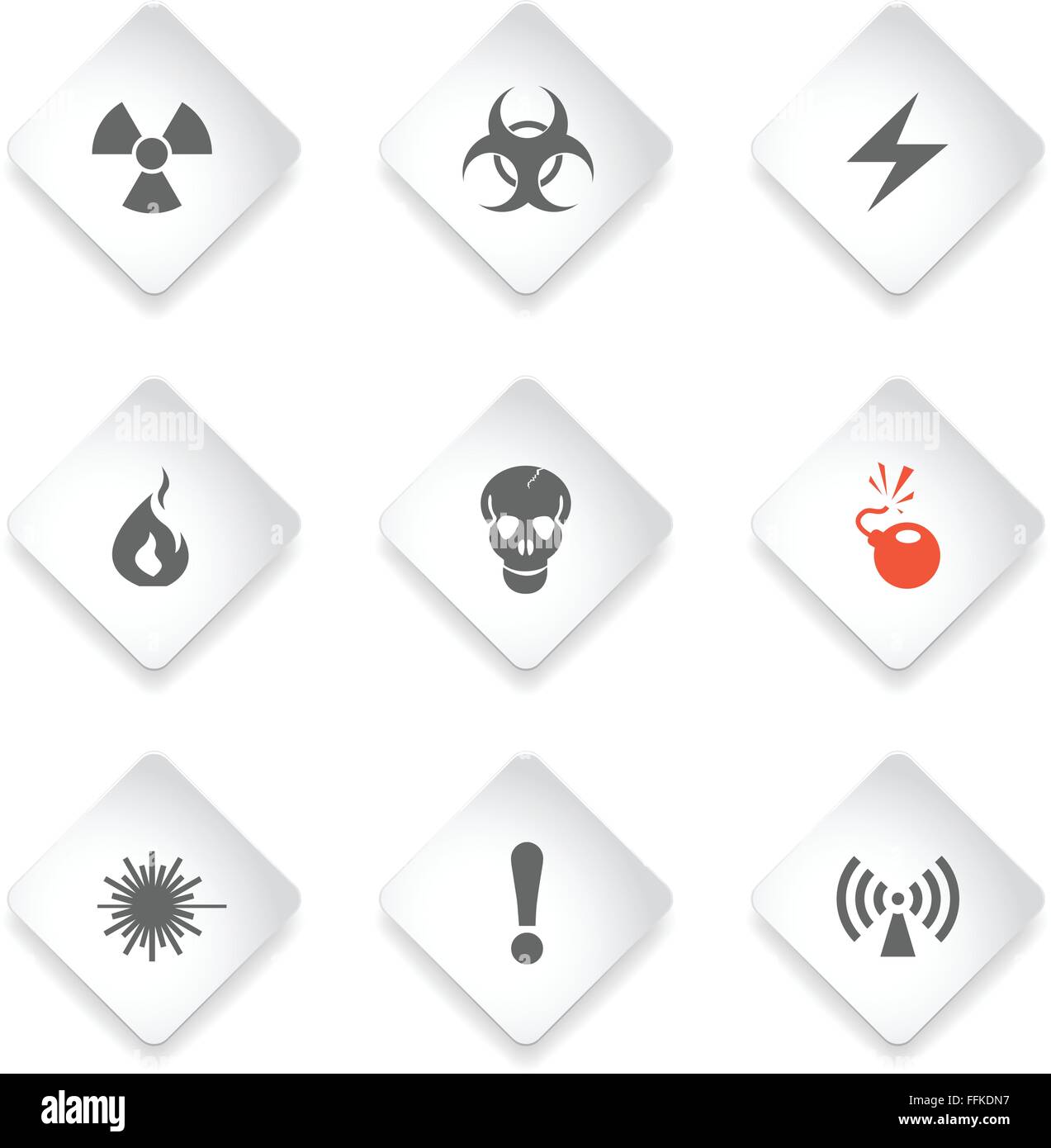 Hazard Sign Icons Stock Vector Image & Art - Alamy