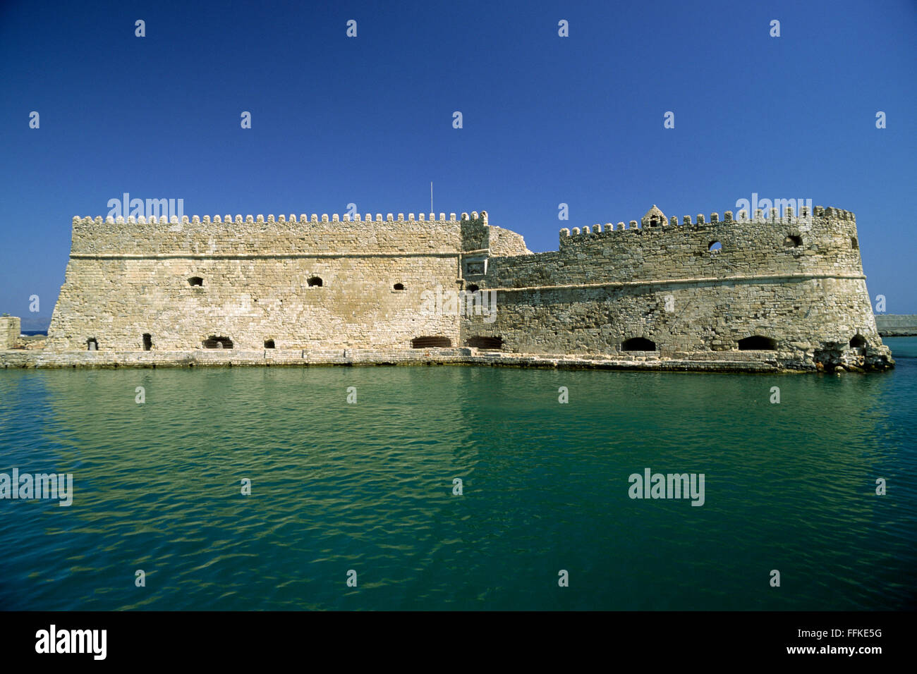 greece, crete, heraklion, venetian castle Stock Photo - Alamy
