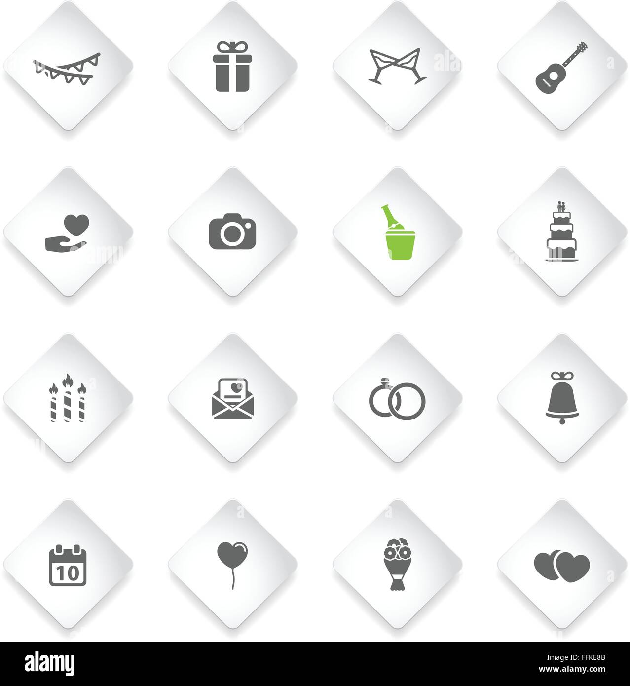 Wedding cake candles in Stock Vector Images - Alamy